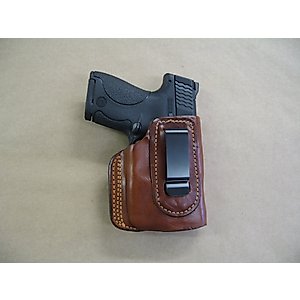 Taurus 709/740 Slim with Laser IWB Molded Leather Waistband Concealed Carry Holster CCW TAN RH