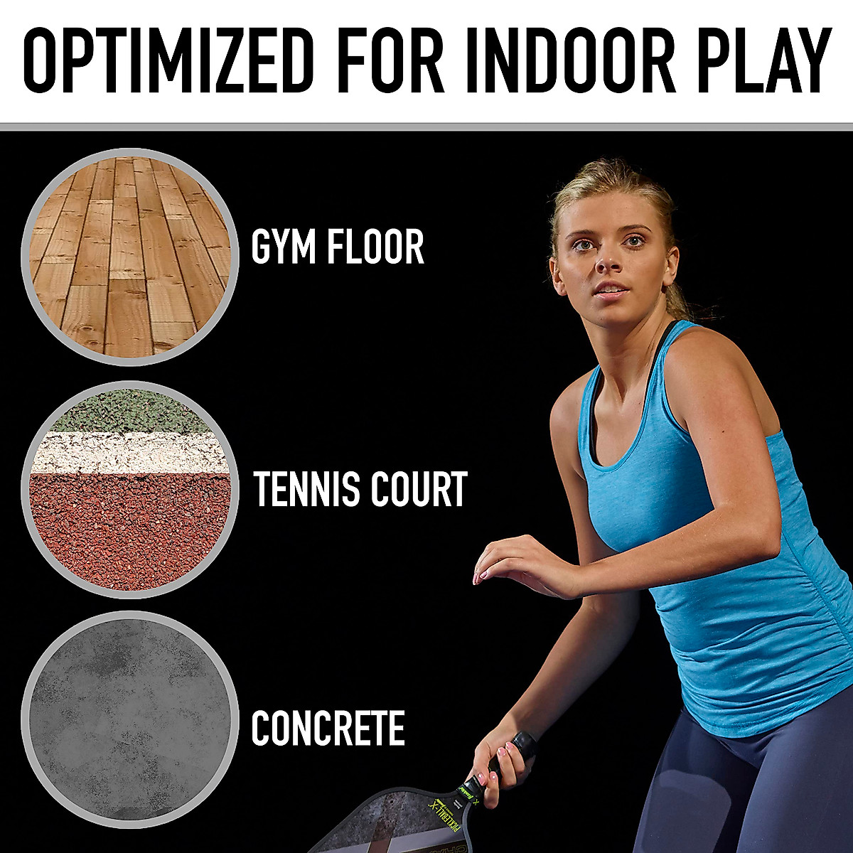 Franklin Sports X-26 Indoor Pickleballs - Bulk Indoor Court Pickleball Balls - USA Pickleball (USAPA) Approved Tournament Pickleballs - Bulk 100 Pack Inside Pickleballs - Blue