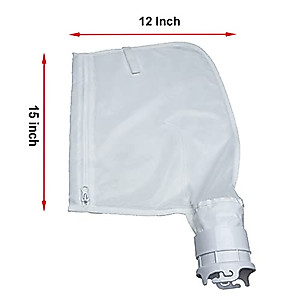 ATIE Pool Cleaner Fine Mesh Bag with Zipper Enclosure, Compatible with Pentair Kreepy Krauly Legend, Platinum, Letro Pool Cleaners Debris Bag 360002 and EU16 Bag (2 Pack)