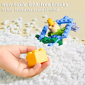 FUN LITTLE TOYS 1100 Piece Classic Bricks Building Toy Set Creative Play Set for Kids Boys and Girls 4-99