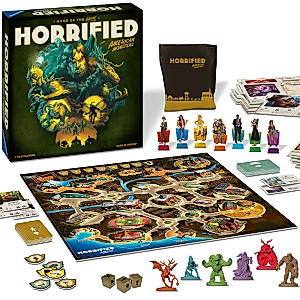 Ravensburger Horrified: American Monsters Strategy Board Game - Engaging and Scalable Gameplay | Classic Cryptids Adventure | Perfect for Family Game Nights | Ages 10 & Up
