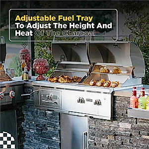 Coyote 50-Inch Built-in Natural Gas/Charcoal Dual Fuel Hybrid Grill - C1HY50NG