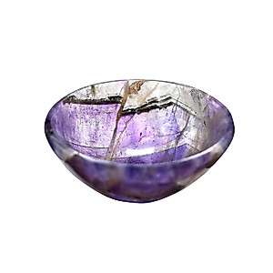 Amethyst Crystal Bowl - 2" Gem Stone Bowl for Altar Offering Bowl