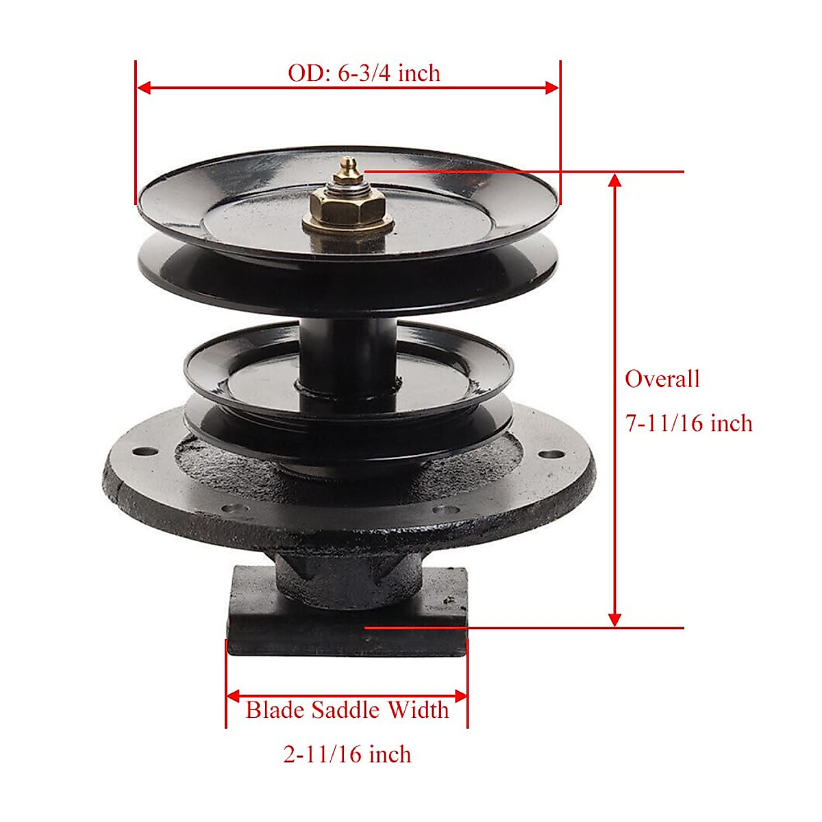 Max Motosports Spindle Assembly for Toro 62 inch Deck Z252l Z253 Z255 Z Master 105-1688