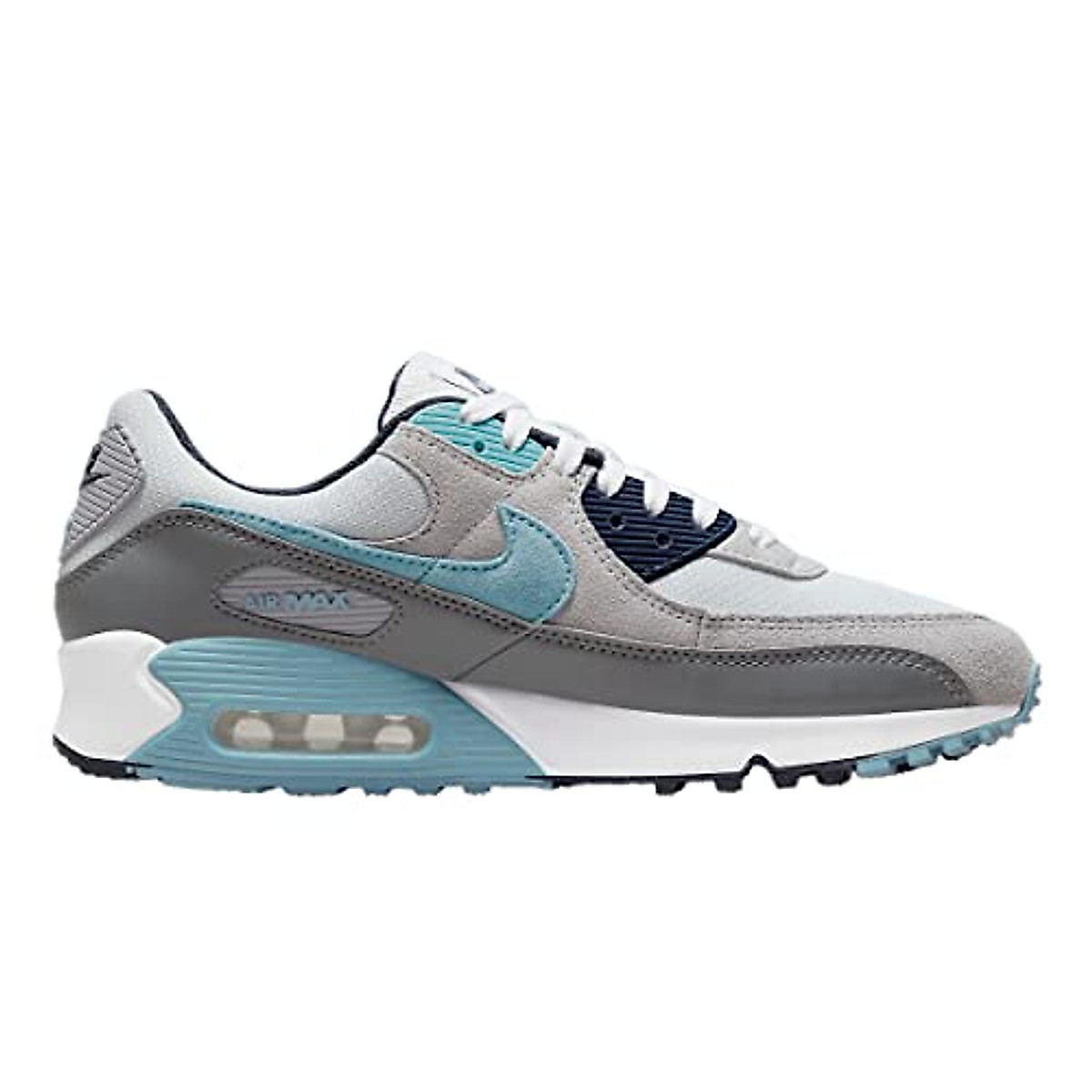 Nike Men's Air Max 90 Pure Platinum/Worn Blue (DM0029 003) - 10.5