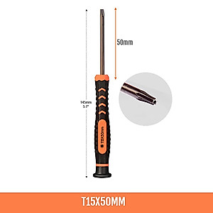 T15 Torx Security Screwdriver, TECKMAN Torx TR15 Screwdriver for Dishwasher and other Devices Repairs