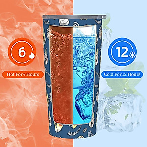 Mvirnsw Cockatiel 20 Oz Tumbler Stainless Steel Vacuum Insulated Coffee Ice Cup Double Wall Travel Flask