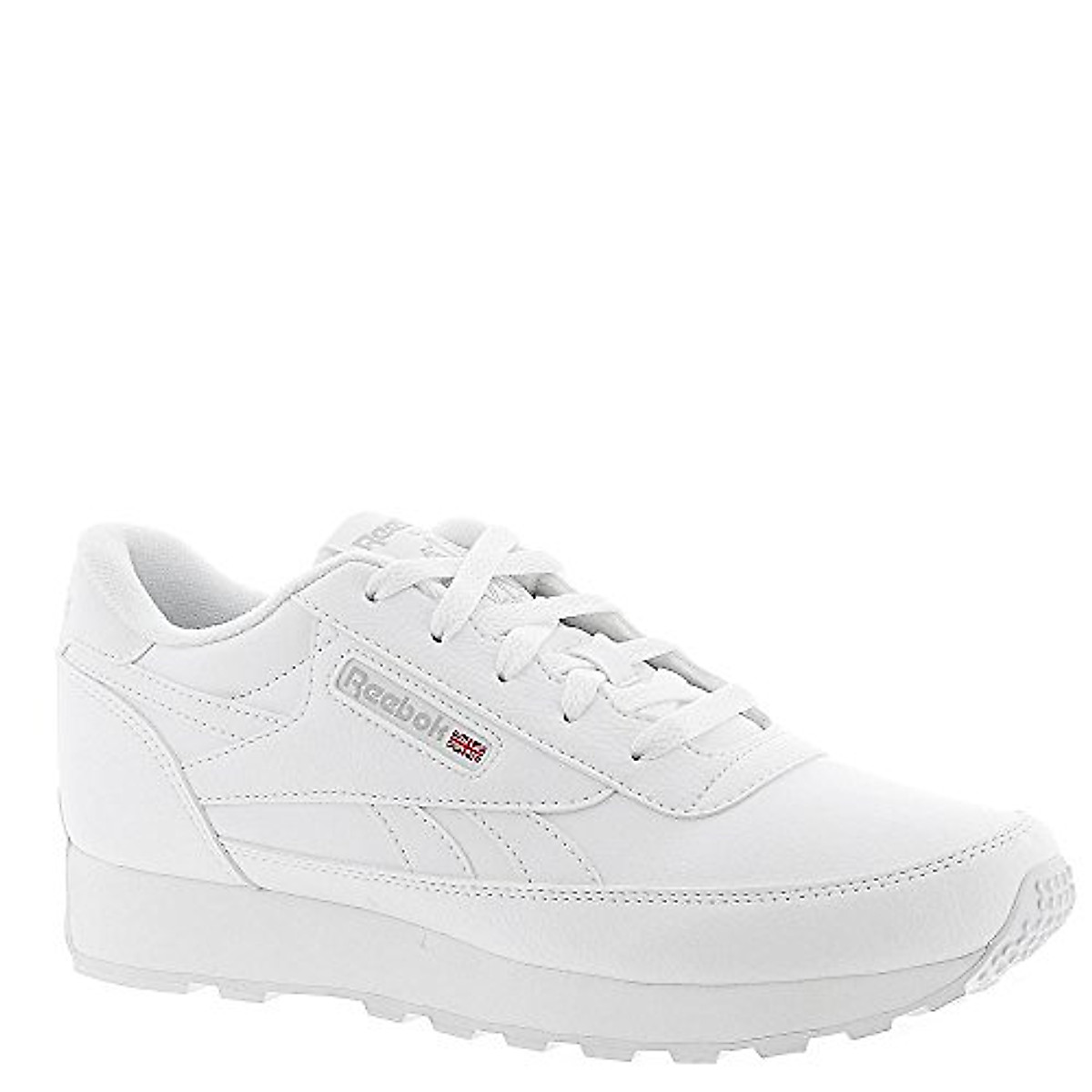 Reebok Womens Classic Renaissance Sneaker, White/Steel, 7.5 US