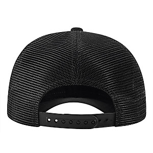 AMPLESH Premium 3D Embossed American Flag Trucker Hat Mesh Baseball Cap Outdoor Snapback Hat for Men Women (as1, Alpha, m, l, All Black)