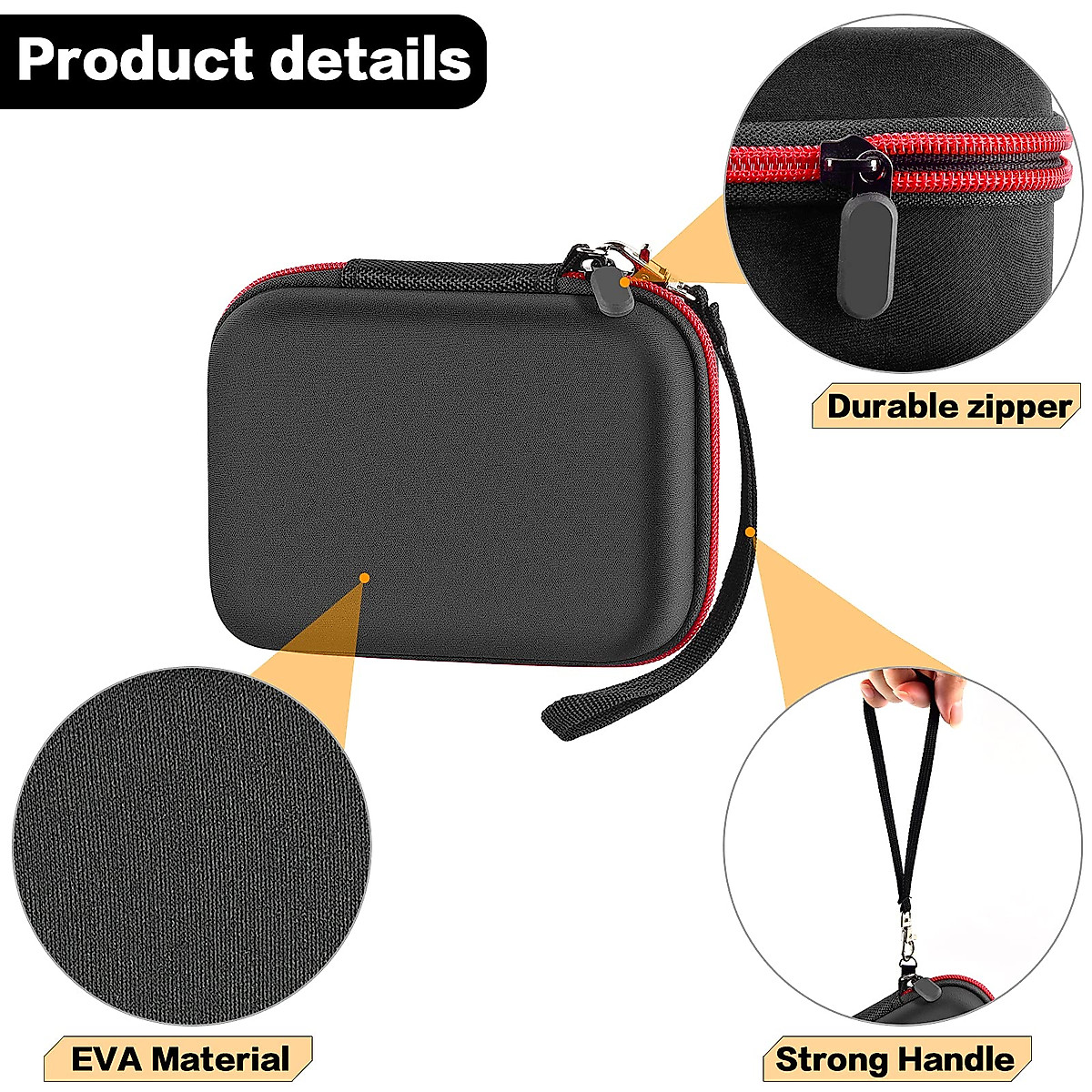 ALLPRIMO Case Compatible with Wahl Professional Peanut Classic Clipper Trimmer #8685 8655 8655-200 8633 8081 8035. Hair Clipper Organizer Holder for Attachment Comb, Oil,Blade Guard(Box Only)-Black