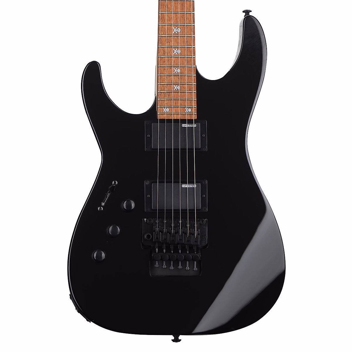ESP LTD KH-202 Signature Series Kirk Hammett Left-Handed Electric Guitar, Black