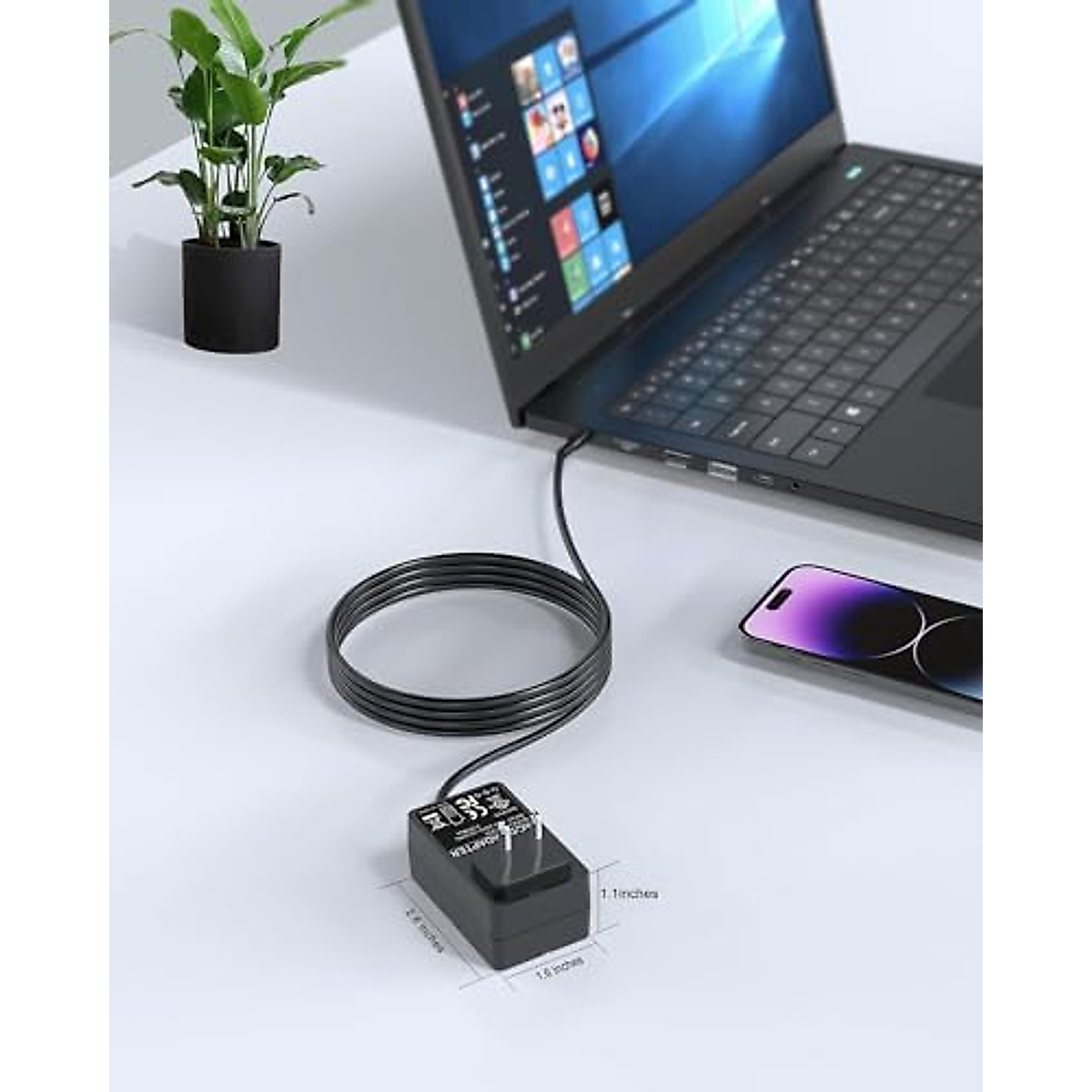 12V2A Replacement for Gateway Laptop Charger Compatible with GWTC116-2 GWTN156-11 GWTN116-1 GWNC21524 GWTC116-1 GWTN116-3 GWTN141-1 GWTN141-5 EVOO EV-C-116-5 EV-C-116-6 N11SP3 Laptop Power Supply