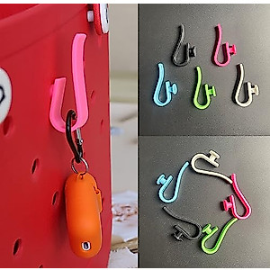 Lckaey Bogg Bags Accessories Hooks Insert Charm Cutie Insert charm Cutie connector Key hook 2pcs Y064hook-white