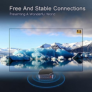 BOSGAME B95 Mini PC Intel 12th N95(up to 3.4GHz), 16GB DDR4 RAM 512GB NVMe SSD Mini Desktop Computers, Support Triple Display, 4 USB 3.2, 2 HDMI, RJ45,2.4/5G WiFi, 4K UHD