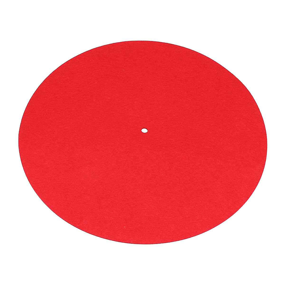 Yibuy 300mm Dia Turntable Slipmat Anti-Static Felt Mat Record Player Pad Red