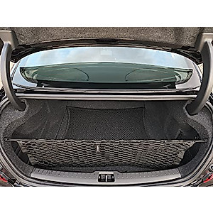 Envelope + Floor Style Automotive Elastic Trunk Cargo Net for Volvo S60 B5-2019-2023 - Premium Trunk Organizer and Storage - Luggage Net for Sedan - Car Organizer for Volvo S60 T8