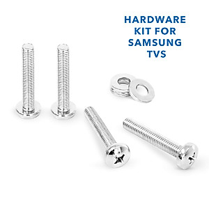 MOUNT-IT! M8 Screws for Samsung TV [M8 x 45mm, Pitch 1.25mm] Stainless Solid Steel Screw Bolts for Wall Mounting | Samsung 7, 8 9 Series Compatible (Silver)