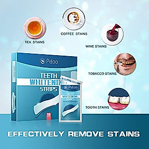 Teeth Whitening Strip - 56 Teeth Whitening Strips (28-Day), Non-Sensitive Teeth Whitening Kit, Non-Slip Whitening Strips, Professional Teeth Whitener, Fast-Result Teeth Whitening Products