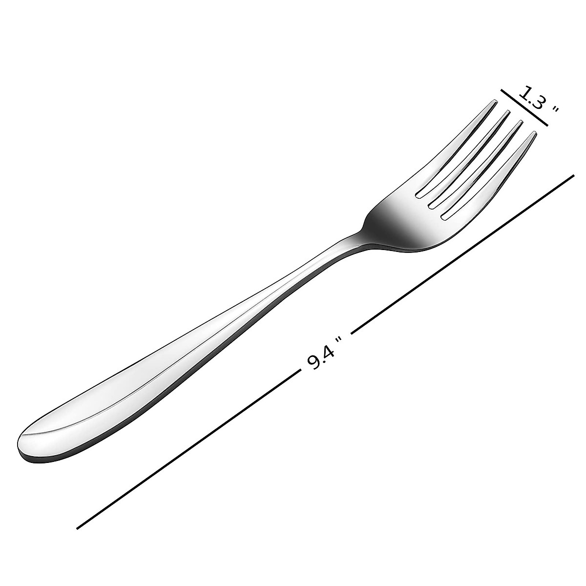 Anbers 8 Piece Large Serving Forks, Stainless Steel Buffet Banquet Serving Forks