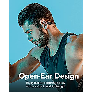 RR SPORTS Bone Conduction Headphones, Open Ear Headphones Bluetooth 5.3 Sport Earphones, IP67 Waterproof Headset for Running, Cycling, Driving, Hiking