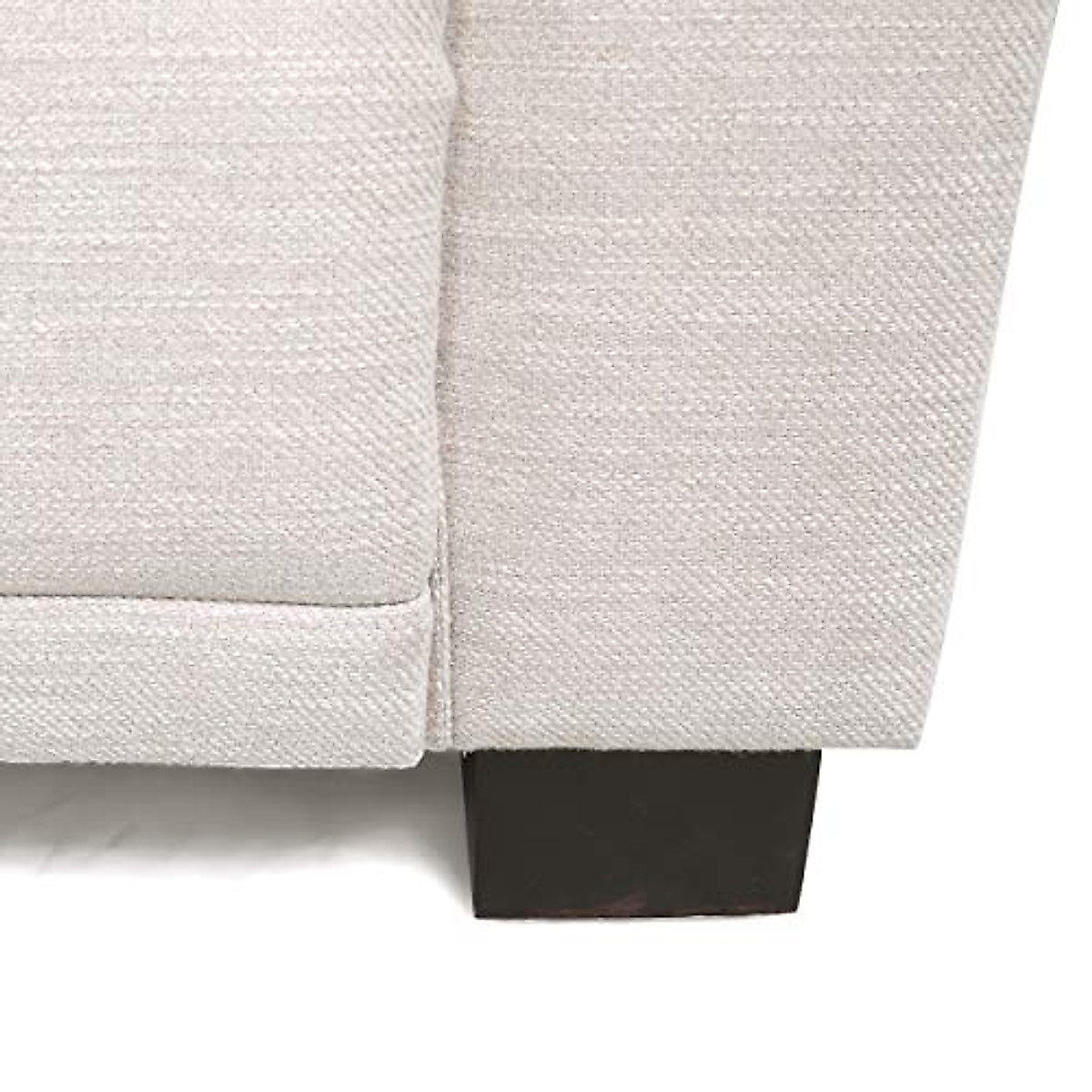 Christopher Knight Home Clarkdale 3 Seater Sofa, Beige + Dark Brown