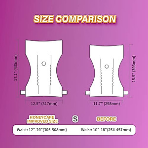 HONEY CARE All-Absorb Disposable Female Dog Diapers Small Size, Improved, 40 Count, Super Absorbent, Breathable, Wetness Indicator