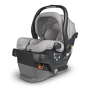 Vista V2 Stroller -Stella (Grey Brushed mélange/Silver/Chestnut Leather) + MESA V2 Infant Car Seat - Stella (Grey)