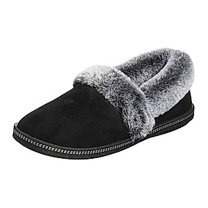 Skechers womens Cozy Campfire - Team Toasty Slipper, Black, 5 US
