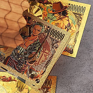 JIEJIE2020 Japanese Anime ONE Piece Edition Bookmarks, Collectibles, banknotes and Gifts. （10pcs）