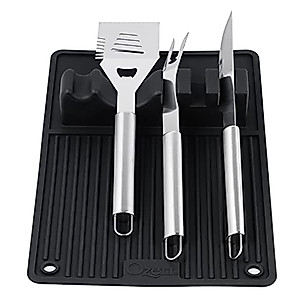 Ozeri BBQ and Grill Utensil Holder Mat Set