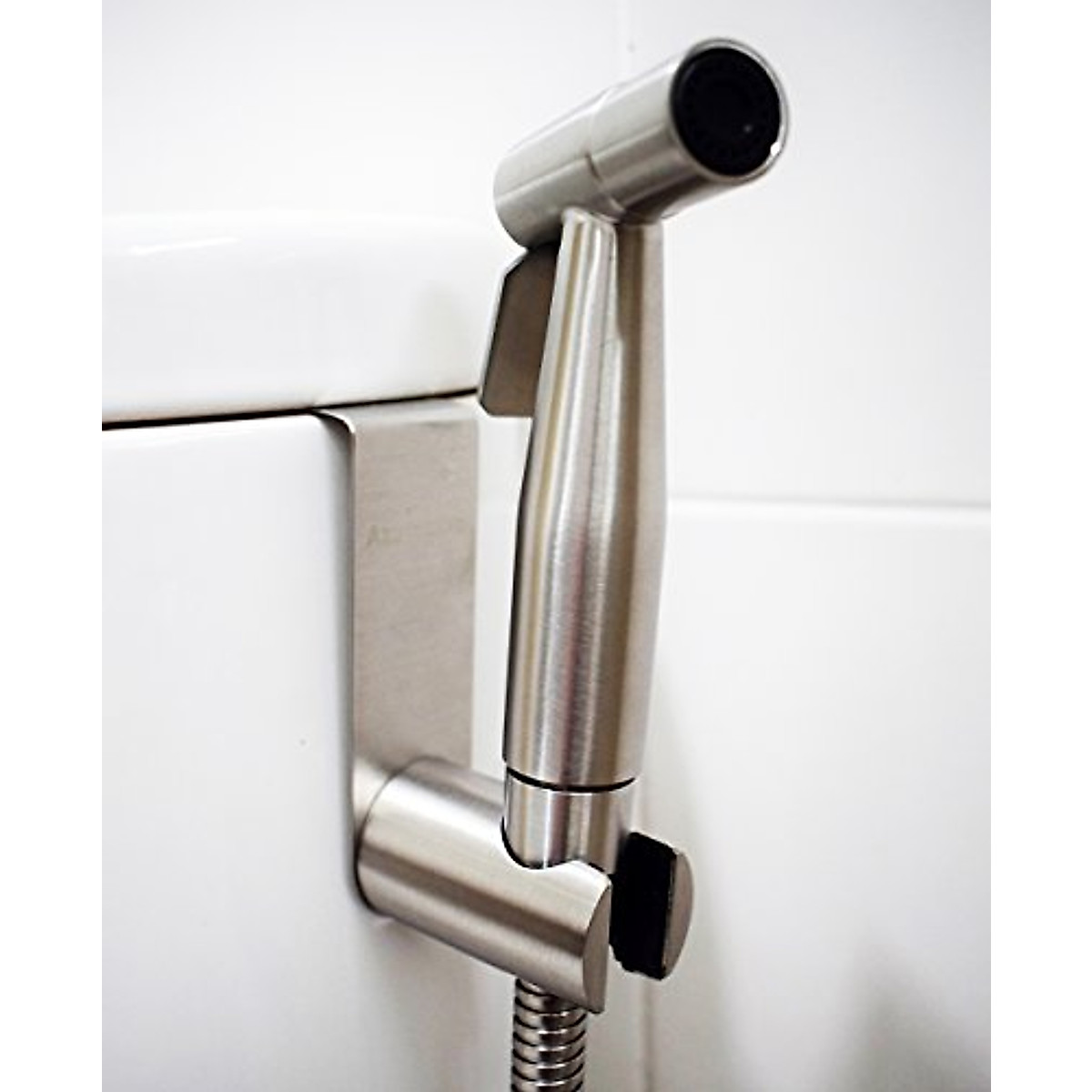 AzureLuxe Cloth Diaper Sprayer - Complete Set Premium Stainless Steel Hand Held Diaper Sprayer Kit for Toilet Attachment with T-Adapter and Explosion Free Hose