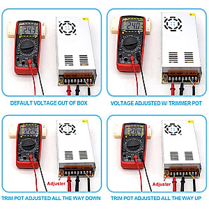 EAGWELL 24V 15A DC Universal Regulated Switching Power Supply 360w for CCTV,Radio,Computer Project, 3D Printer,LED Driver