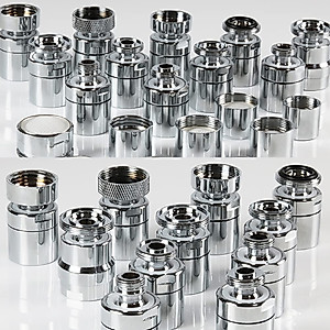 360 degree Swivel Faucet Aerator Filter Adapter for Kitchen Sink Tap Head Faucet Nozzle Adapters Replacement Part (Male 20mm)