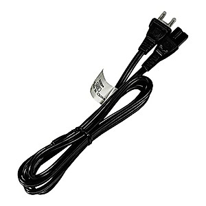 HQRP AC Power Cord Compatible with Brother ES2400 ES2410 ES2420 EX-660 HS1000 PC2300 PC2500 PC3000 PC6000 XR9000 HS3000 SQ9000 Sewing Machine Mains Cable, Black