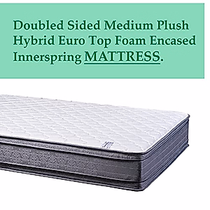 Nutan 12-Inch Doubled Sided Medium Plush Hybrid Euro Top Foam Encased innerspring Mattress/Improves Sleep by Reducing Back Pain,King Size