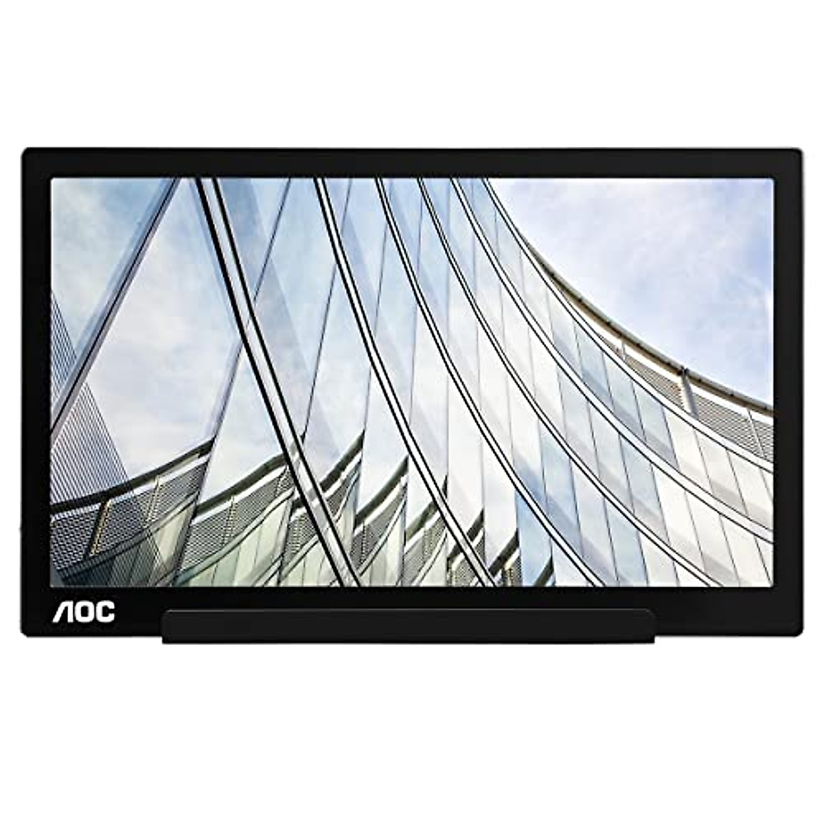 AOC I1601C 15.6" 16:9 Full HD IPS Monitor, Black USB-C
