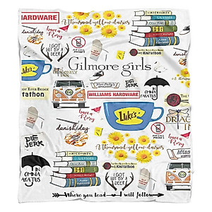 Girls Flannel Throw Blanket Gift for Woman Teen Girl Cozy for All Seasons Travel Snap Office Home Sofa Decor Flannel 50"x60"