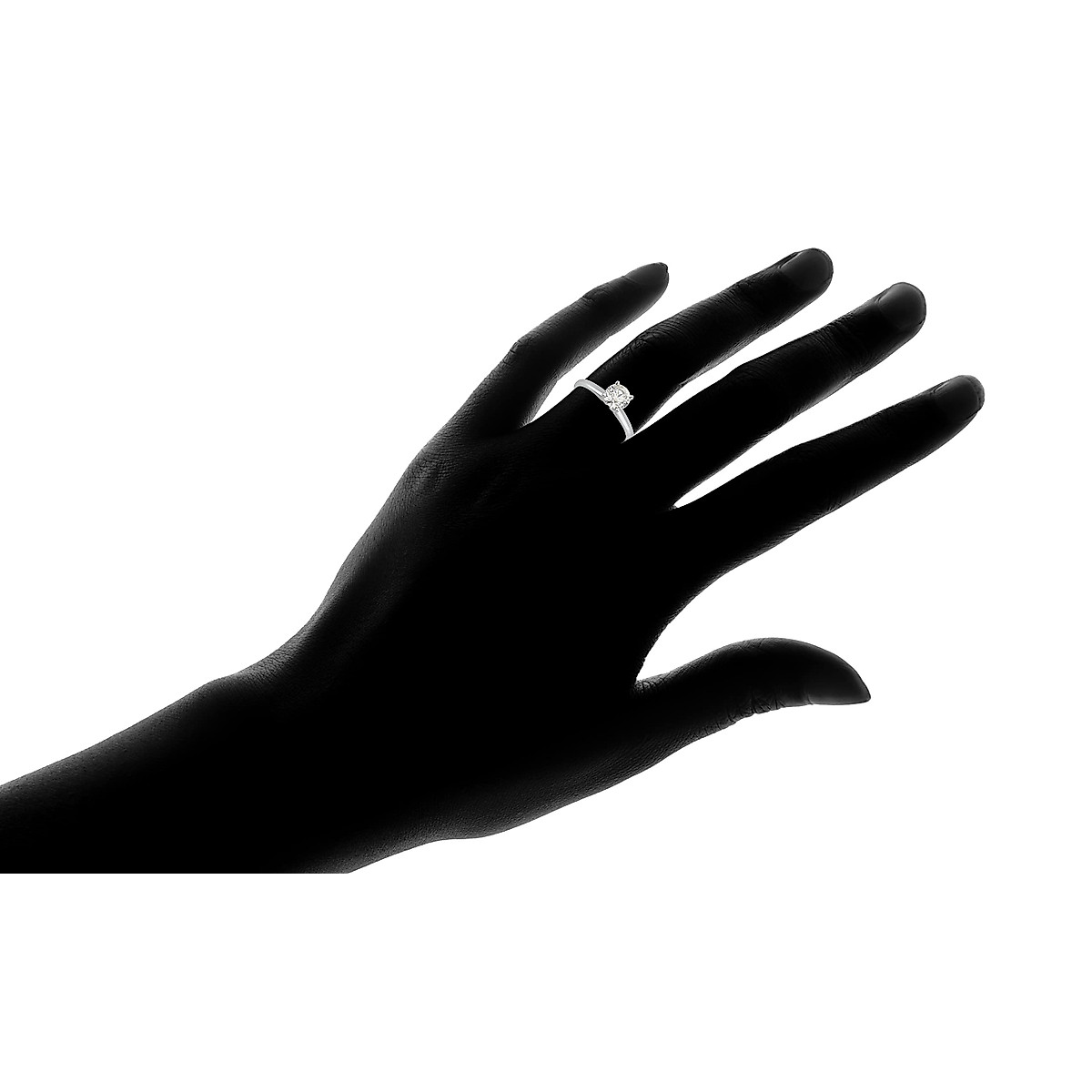 Beyond Brilliance 1.00 Carat Diamond, Prong-Set 14K White Gold Diamond Solitaire Engagement Ring (H-I, I2-I3)