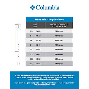 Columbia Men's Comfort Stretch Casual Fabric Belt