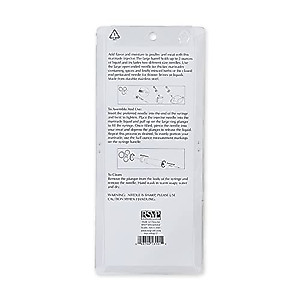 RSVP International Endurance Kitchen Tool Collection Marinade Injector with Interchangeable Needle Tips, 7x3, 2 oz Capacity, Stainless Steel