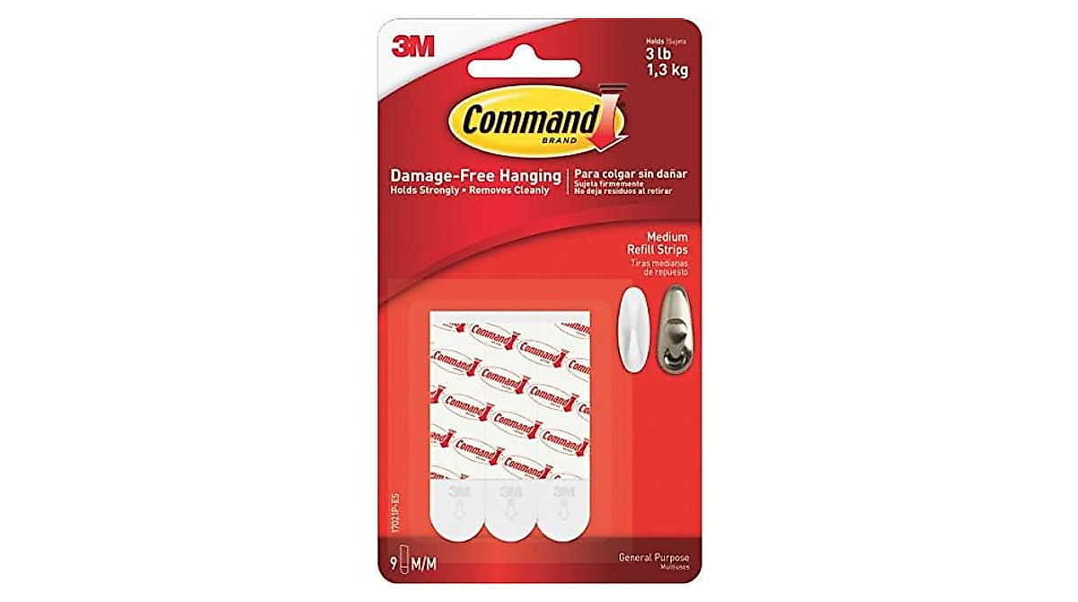 3M Command Mounting Strips - 9 Count - Easy Wall Decor