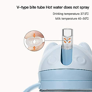 POTATO Straw Cup Spill Proof Sippy Cup with Handles and Strap, Toddler Cups, Tritan Sippy Cups for babies, 300ML/10oz, 6 Months+(Blue)