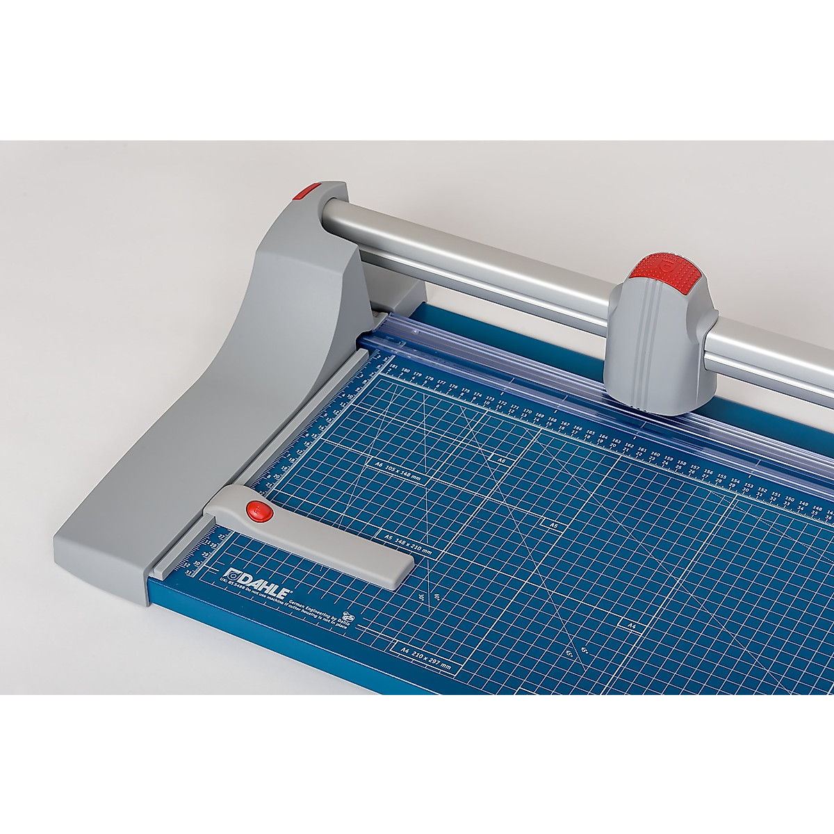 Dahle 446 Premium Rotary Trimmer, 36" Cut Length, 25 Sheet Capacity, Self-Sharpening, Automatic Clamp, German Engineered Paper Cutter