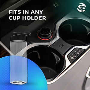 26 oz Water Bottle, Tritan Sports Water Bottle for Gym and Team Sports, School Water Bottle, BPA Free Water Bottle with Flip Top, 4-Pack, Made in USA by Gary Plastic Packaging