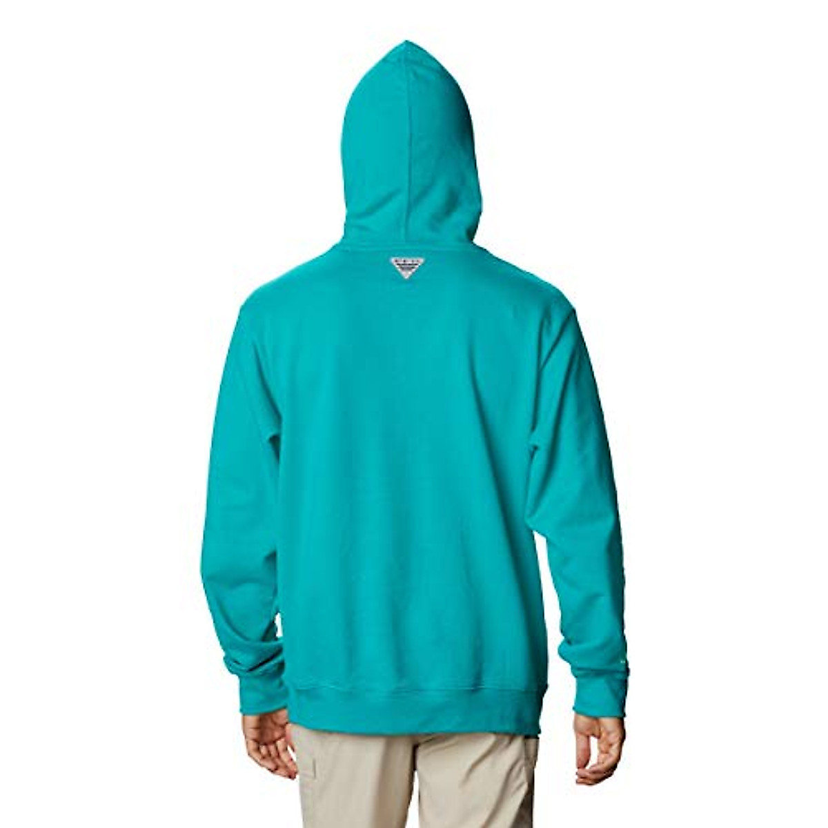 Columbia Men's PFG Running Line Hoodie, Tropic Water/Lime Glow Dorado, X-Large