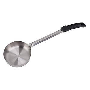 Portion Control Serving Spoons, Stainless Steel Soup Ladle Perforated Scoops Measuring Serving Utensils for Restaurants Kitchen Cooking(Black1)