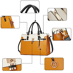 BOSTANTEN Briefcase for Women 15.6 inch Leather Laptop Bag Vintage Slim Lawyer Business Bag Stylish Work Purse