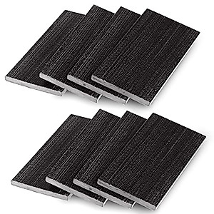Tondiamo 8 Pieces Patio Chair Spring Plates Swivel Rocker Fiberglass Rocking Plate Replacement Parts for Universal Furniture, 5 x 2.5 x 0.25 Inches (Black)