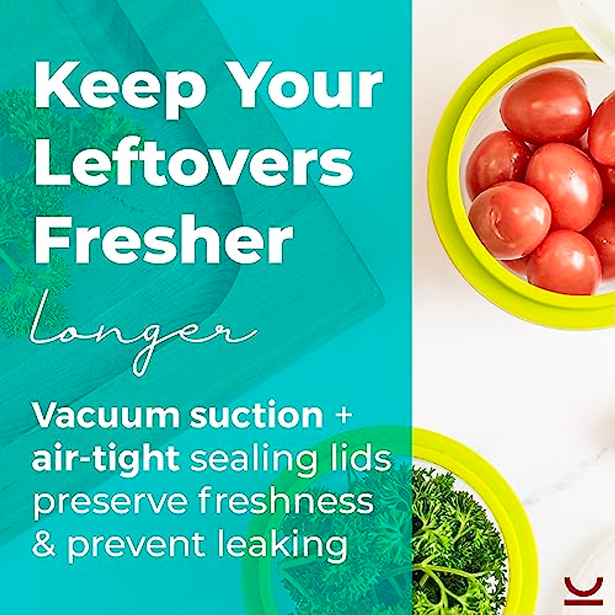 Collapse-it Silicone Food Storage Containers - BPA Free Airtight Silicone Lids Collapsible Lunch Box Containers - Oven, Microwave, & Freezer Safe (Blue (6) 1.5-Cup Set)