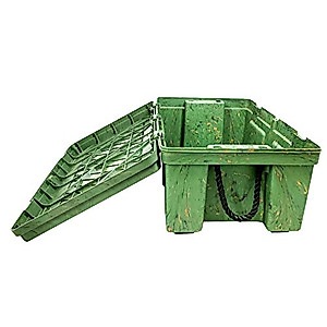 HOMZ Foot Locker Storage Container, Green Camo
